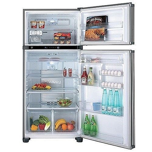 מקרר שארפ דגם SJ-GP75D-BK3 זכוכית שחורה