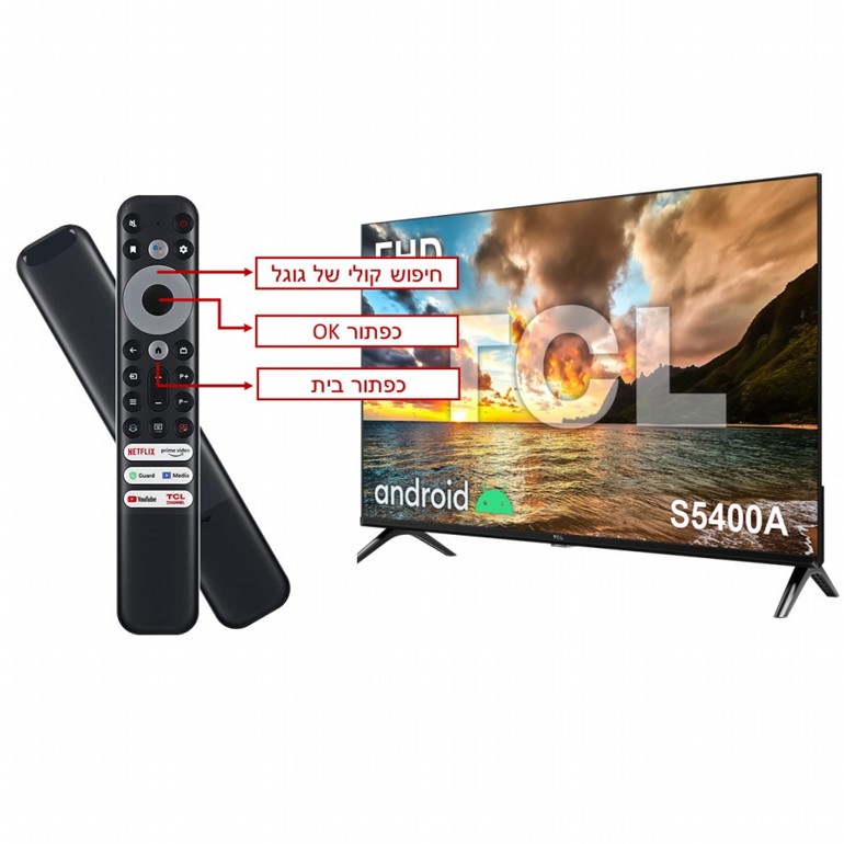 טלוויזיה חכמה 32'' TCL 32S5400A | טי.סי.אל