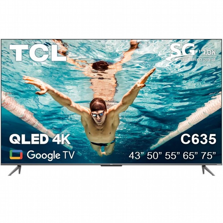 טלוויזיה חכמה 75'' TCL 75C635 | טי.סי.אל