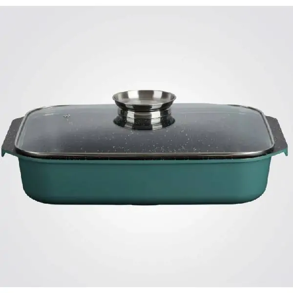 רוסטר 39.3 ס''מ 6 ליטר ''מאיר אדוני'' טורקיז כולל כפפות מבית ארקוסיל ARCOSTEEL STONE