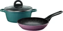 סט 3 חלקים הכולל סיר ומחבת מבית STONE ארקוסטיל | Arcosteel