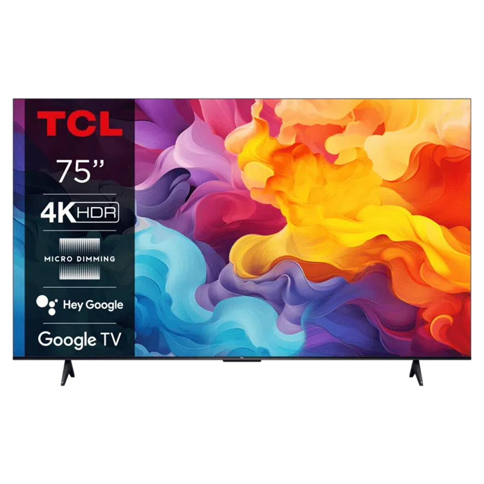 טלוויזיה חכמה 75'' TCL 4K UHD 75V6B | טי.סי.אל