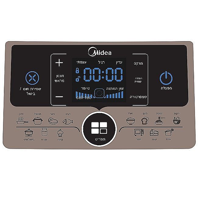 סיר לחץ חשמלי לבישול 8 ב-1 מסדרת InstaChef Midea דגם MYSS6062
